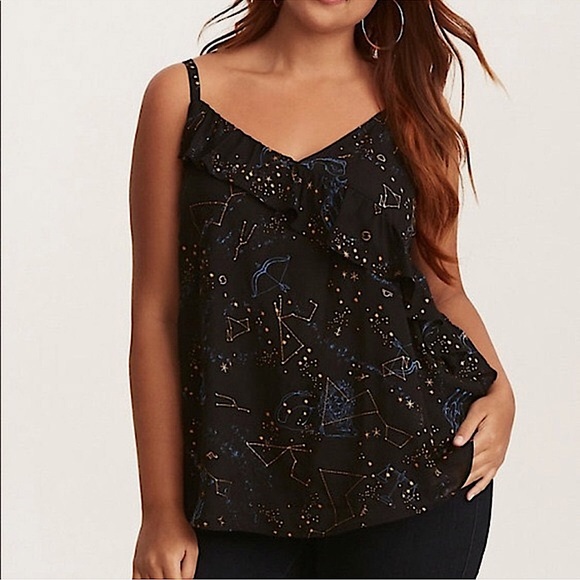 torrid | Tops | 25 Torrid Black Astrological Constellation Zodiac Print ...